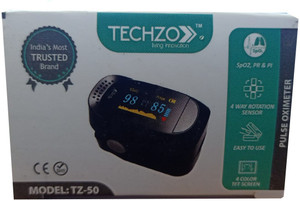 Techzo Pulse Oximeter (Pack of 1, Black) Pulse Oximeter - Techzo : Flipkart.com