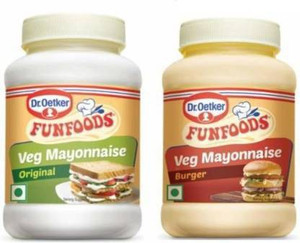 FUN FOOD VEG MAYONNAISE 250 GM & BURGER MAYONNAISE 250 GM PACK OF 2 500 g Price in India - Buy ...