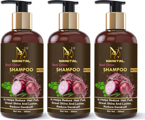 Nainital Onion Hair Shampoo for Hair Growth & Hair Fall Control, with Onion Oil (900ML) - Price ...