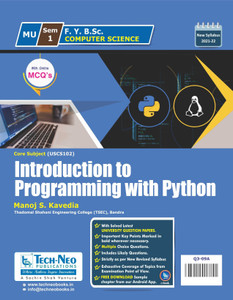 Introduction To Programming With Python For MU Sem 1 F. Y. B.Sc. (Computer Science) CODE ...