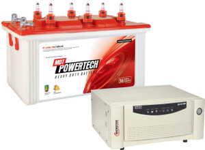 POWER TECH PT 24500+Microtek SINE WAVE 900 Tubular Inverter Battery Price in India - Buy POWER ...