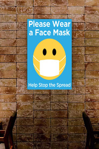 Coronavirus Safety posters| Sticker Poster|Covid 19 Precautions |Wear a ...