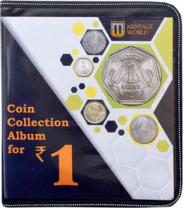 Mintage World 1 Rupee Coin Collection Album (160 pockets) Coin Bank Price in India - Buy Mintage ...