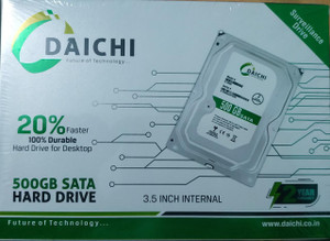 DAICHI SATA 3.5Inch 500 GB Surveillance Systems, Desktop Internal Hard Disk Drive (HDD) (DI ...