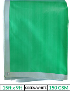 AgriRich 15ft x 9ft Tarpaulin Sheet Waterproof Tirpal Tadpatri Heavy duty, Tent - For 150 GSM ...