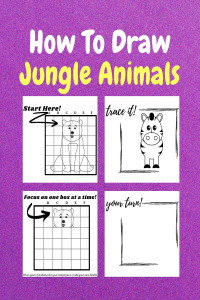 How To Draw Jungle Animals - A Step-by-Step Drawing and Activity Book ...