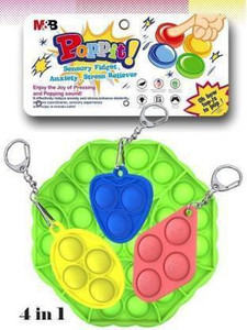 SR Toys Hexagon Pop It Fidget Toy Push Pop Bubble Fidget Sensory Toy ...