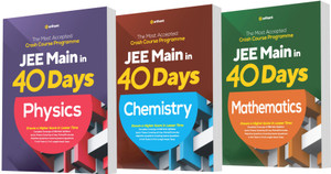 Combo of 40 Days Crash Course for JEE Main Physics,Chemistry & Mathematics (Set of 3 Books): Buy ...