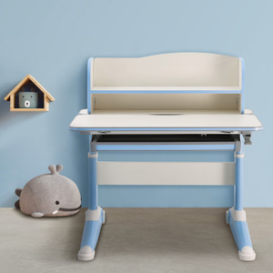 GREEN SOUL Achiever Kids Ergonomic Height Adjustable Desk with Metal frame for Children’s with ...