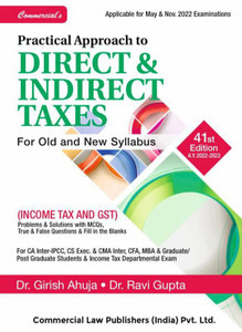 CA Inter Practical Approach To Direct & Indirect Taxes (Income Tax And GST) Old And New Syllabus ...