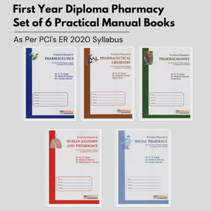 Set Of 5 Practical Books - For First Year Diploma Pharmacy - As Per PCI ...