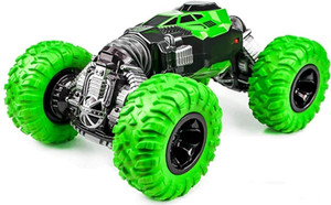 wengty Double Sided Stunt Racing Moka 4-Wheel Drive Off Road RC Car with 2.4 GHz - Double Sided ...