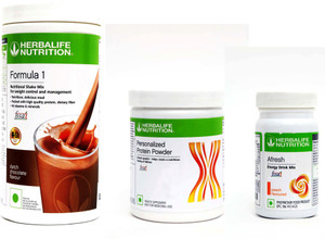 Herbalife Nutrition FORMULA 1 CHOCOLATE + PROTEIN 200 GRAM + AFRESH ...