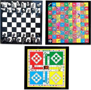 valuableplus 3 in 1 Board Game (Ludo, Snakes & Ladders and Chess) Price in India - Buy ...