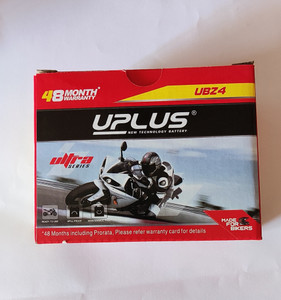 UPLUS UBZ4 (TWO WHEELER BATTERY) 3 Ah Battery for Bike Price in India - Buy UPLUS UBZ4 (TWO ...