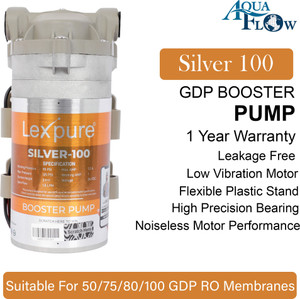 Aqua Flow Enterprises Lexpure Silver RO Booster Pump 100GPD Diaphragm Water Pump Price in India ...