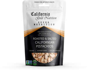 California Gold Nutrition Californian Roasted & Salted Pistachios Pistachios (Premium ...