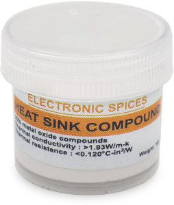 Electronic Spices White Thermal Conductive Grease Paste for CPU GPU Chipset Cooling 10G Carbon ...