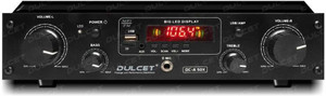 DULCET DC-A50X 2 Channel High Power Stereo Amplifier with Big LED Display/Bluetooth/MIC Input ...