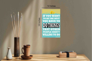 Motivational Quotation Wall Sticker Poster|"If You Want To Be The Best ...