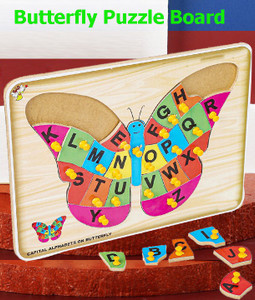 blue seed Alphabet Number Board Puzzle Educational Montessori Creative ...