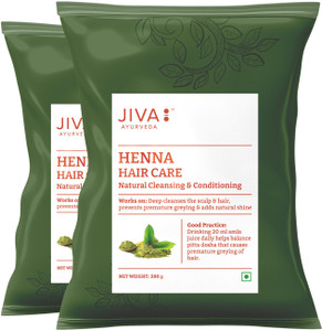 JIVA Henna Hair Care - Healthy, Voluminous & Nourished Hair - 200 g Each - Pack of 2 - Price in ...