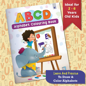 ABCD Alphabet Colouring Book For Kids | Learn And Practice To Draw And ...
