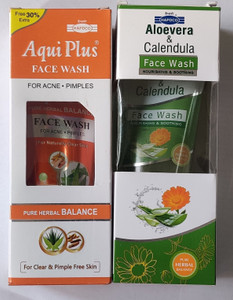 HAPDCO Pack of Aqui Plus + Aloevera And Calendula combo Face Wash - Price in India, Buy HAPDCO ...