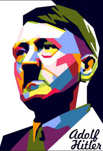 Poster Adolf Digital Art (Large Poster, 300GSM Matt, 36x24 Inches ...