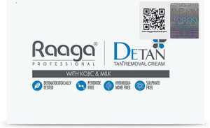 RAAGA PROFESSIONAL Professional De-Tan Tan removal Cream 72g (12g*6) Price in India - Buy RAAGA ...
