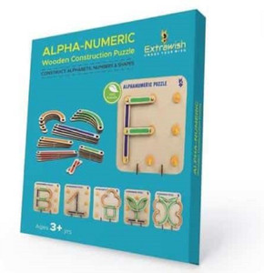 KTRS Alpha & Numeric Construction Puzzles for Kids – Learning & Educational Toys - Alpha ...