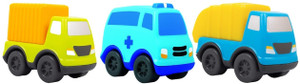 FUNSKOOL MINI VEHICLES SET OF 3 AMBULANCE, GARBAGE TRUCK & CONTAINER TRUCK TOYS - MINI VEHICLES ...