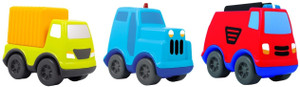 FUNSKOOL GIGGLES MINI VEHICLES SET OF 3 POLICE JEEP, FIRE TRUCK & CONTAINER TRUCK TOY - GIGGLES ...