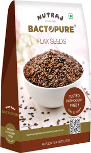 Nutraj Bactopure Flax Seeds Pathogen Free 100% Natural And Premium Quality 250 gm Golden Flax ...