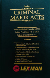 Lexman's Criminal Major Acts code Of Criminal Procedure,1973 indian ...