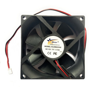 DHRUV-PRO 12V DC Fan 80X80X25MM Cabinet 3-Inch Square Cooling fan Cooling Fan Cabinet Cooler ...