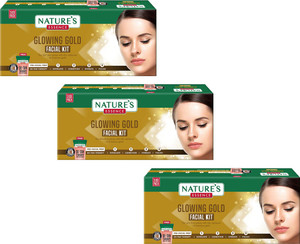 Nature's Essence Glowing Gold Facial Kit 3 Use, Multiple, 5 count, 75 gm Pack Of 3 Price in ...
