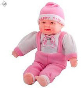 tryzens Medium Happy Baby Doll with Touch Sensor and Musical Sound for Kids (1Pc) - 14 inch ...