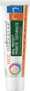 Vlcc Wellscience Oral Protect Probiotic Toothpaste No Paraben No Titanium dioxide 150g, Pack of ...