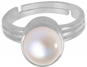 EVERYTHING GEMS 9.25 Ratti 8.47 Carat Certified Original Pearl Ring Moti Ring for Men and Women ...