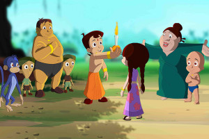 Famous Cartoon "Chhota Bheem" Wall Poster For Kids Room Decoration|Poster For Kindergarten, Play ...