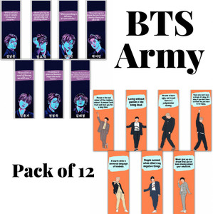 Gangaur Enterprises BTS Bookmarks- Combo Pack of 2 bookmark Set Digital ...