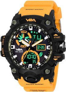 V2A Analog-Digital Watch - For Men - Buy V2A Analog-Digital Watch - For Men Orange Chronograph ...