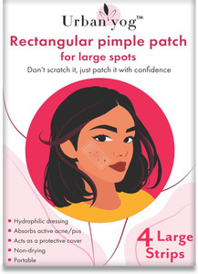 URBANYOG Rectangular Pimple Patch with 100% Hydrocolloid, Overnight Absorbing - 4 Patches Price ...