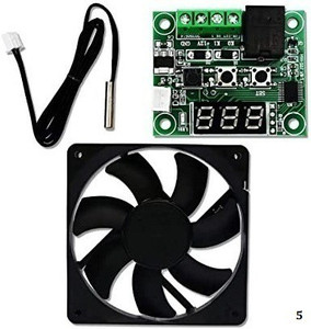 samest W1209 12V DC Digital Temperature-50-110°C Controller Board With 3.5inch fan RS49 ...