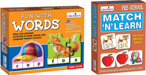 CREATIVE'S "Match N Learn" + "Fun With Words" _ (Learning Pack) Price ...