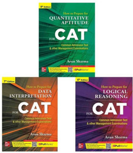 Cat Book By Arun Sharma 2021 (Set Of 3 Book) With Cat Practice Tests On ...