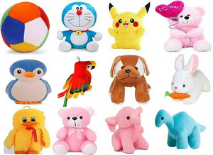MHK Super Soft Complete Family Pack Combo of 12 Teddy Bear Toy in Low Budget - 25 cm - Super ...