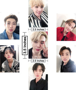 BTS Band All Members |Bangtan Boys Premium HD Quality Pack Of 7 Lomo Cards | Photo card 300Gsm ...