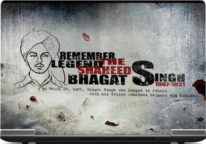 i-Birds ® shaheed bhagat singh Exclusive High Quality Laptop Decal, laptop skin sticker 15.6 ...